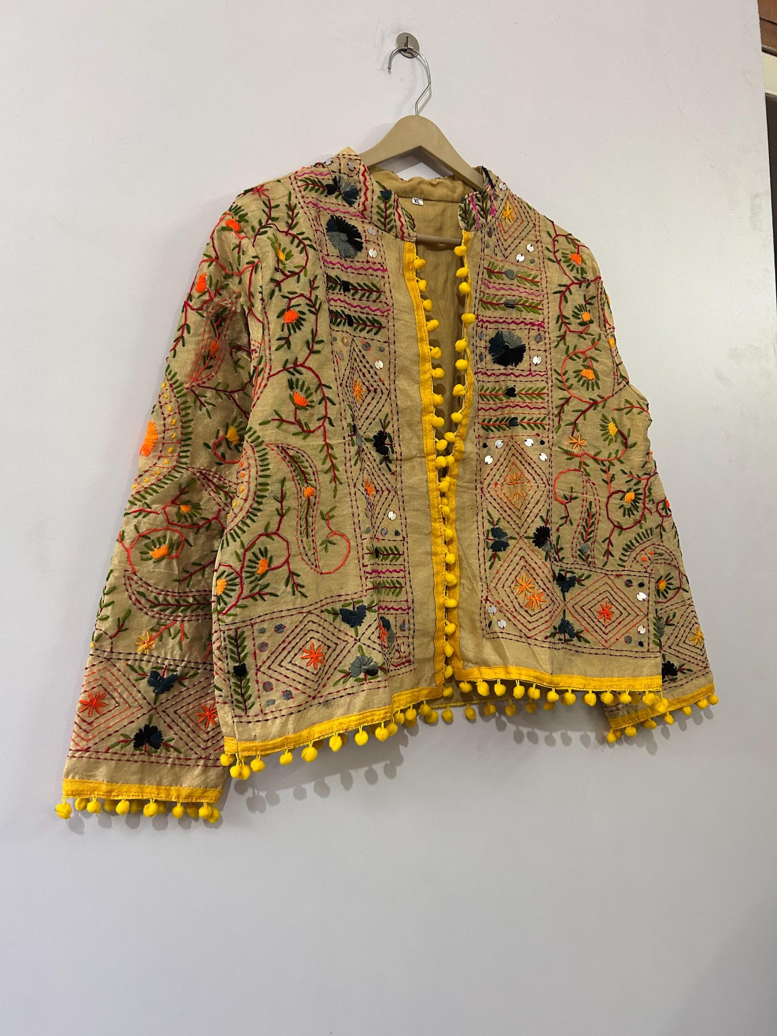 Traditional Phulkari Handmade Embroidered Jacket for Women - Etsy