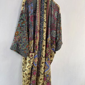 Woman Silk Kimono, Vintage Kimono Robe for Women, Boho Kimono Duster ...
