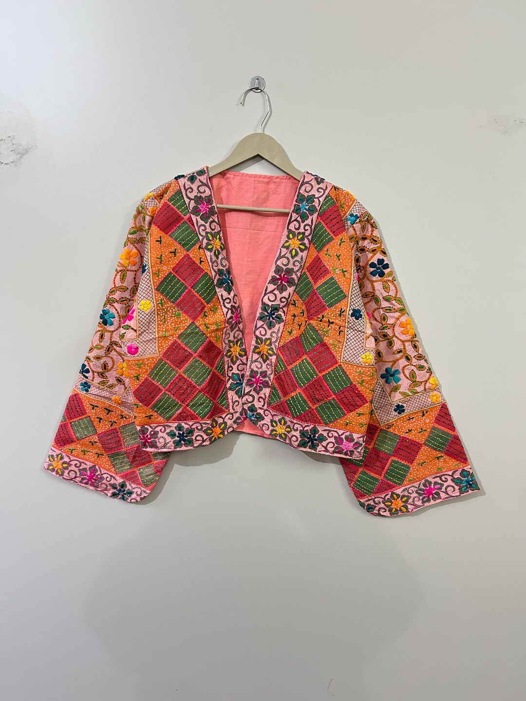 Women Handmade Boho Phulkari Jacket - Etsy