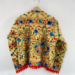 Indian Traditional Phulkari Embroidered Jacket Coat for Women - Etsy