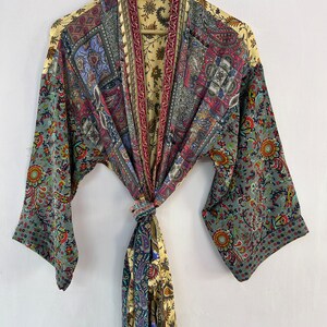 Woman Silk Kimono, Vintage Kimono Robe for Women, Boho Kimono Duster ...