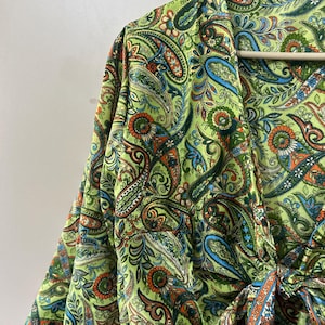 Handmade Silk Wrap Top: Boho Hippie Bell Sleeve Tie Top - Etsy