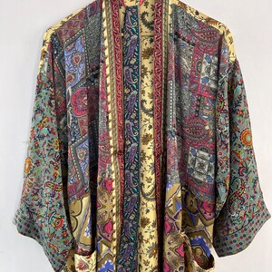 Woman Silk Kimono, Vintage Kimono Robe for Women, Boho Kimono Duster ...