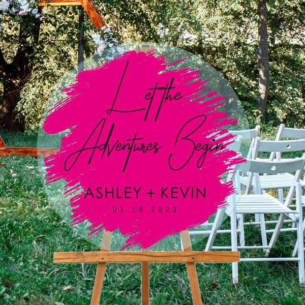 Pink Acrylic Sign - Etsy