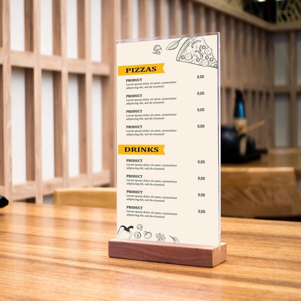 Acrylic Menus - Etsy