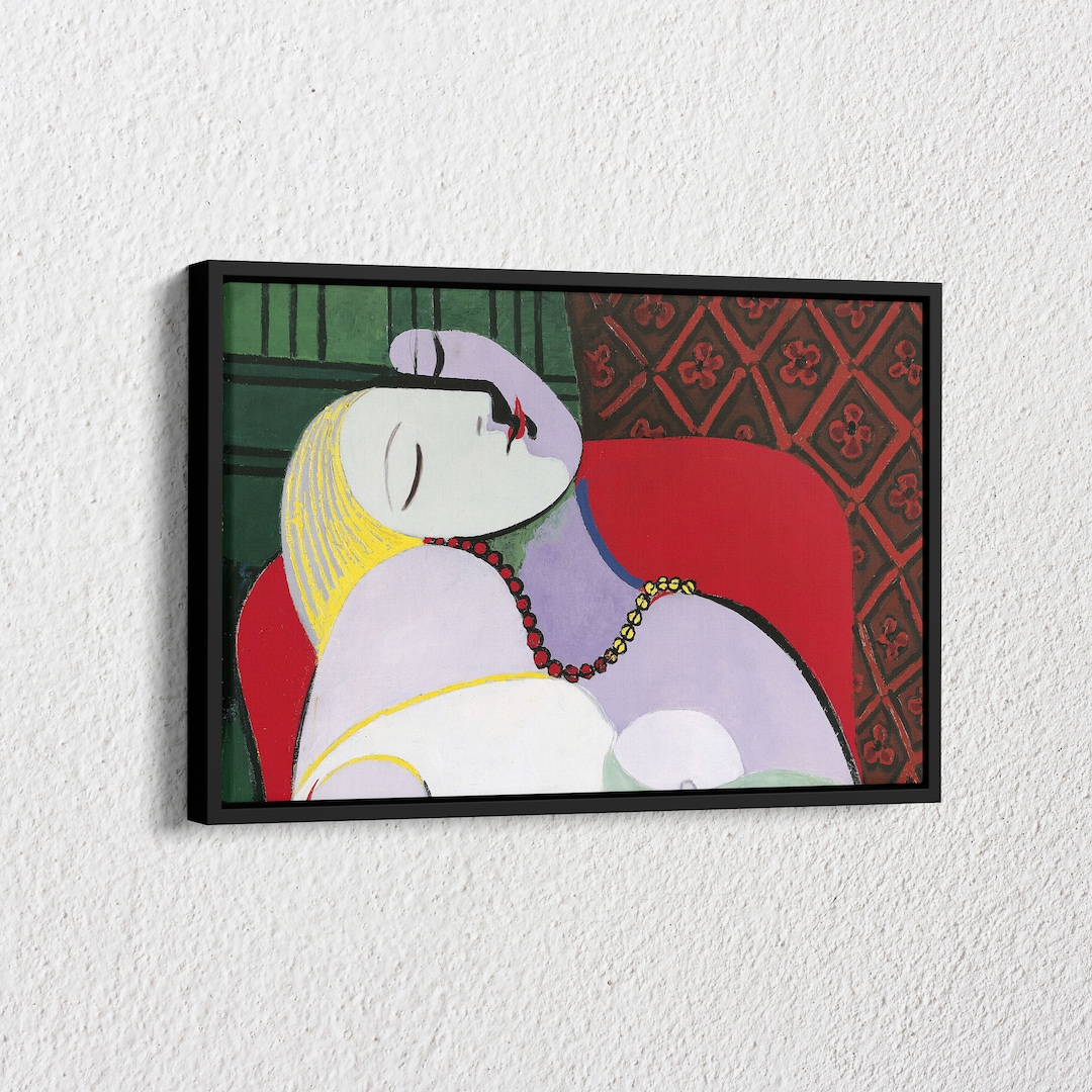 Picasso-le Rêve Canvas Wall Art Pablo Picasso Canvas Wall Art Abstract ...