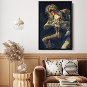 Francisco De Goya-saturno Devorando a Su Hijo Canvas Wall Art ...
