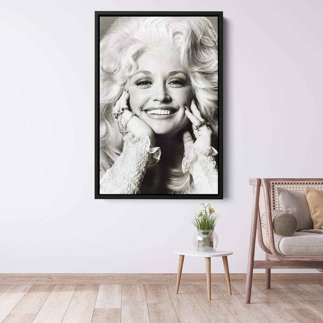 American Country Queen Dolly Parton Canvas Wall Art Country Pop Star ...
