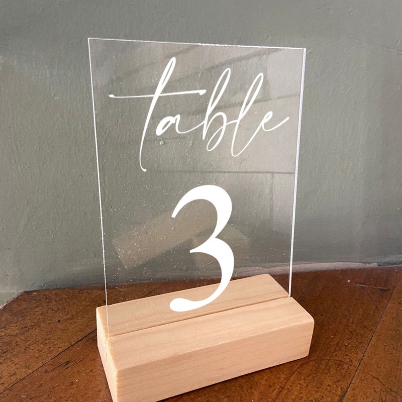 Table Number Stands - Etsy