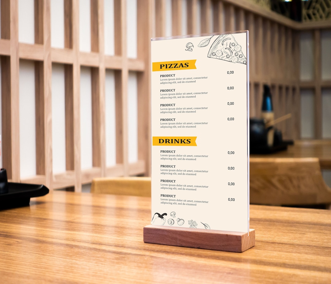 2 Acrylic Menu Acrylic Menu for Restaurants ACRYLIC LOGO DESIGNS ...