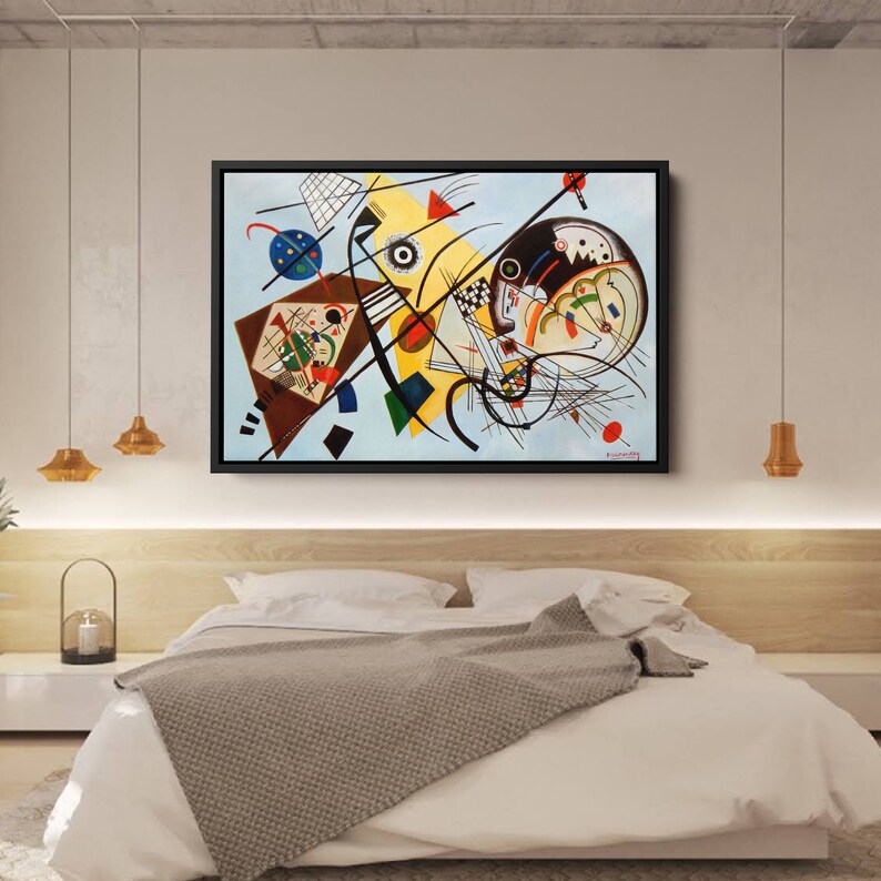 Kandinsky Transverse Line Canvas Print – Abstract Modern Art Decor - Etsy