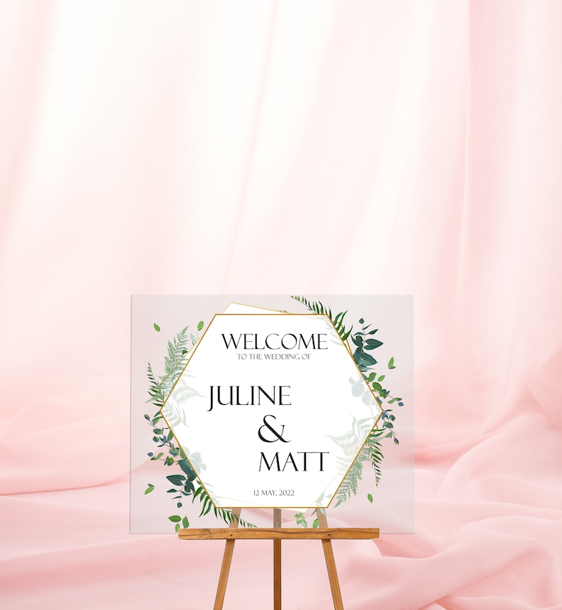 Clear Acrylic BOHO Welcome Sign Boho Wedding Welcome Sign - Etsy