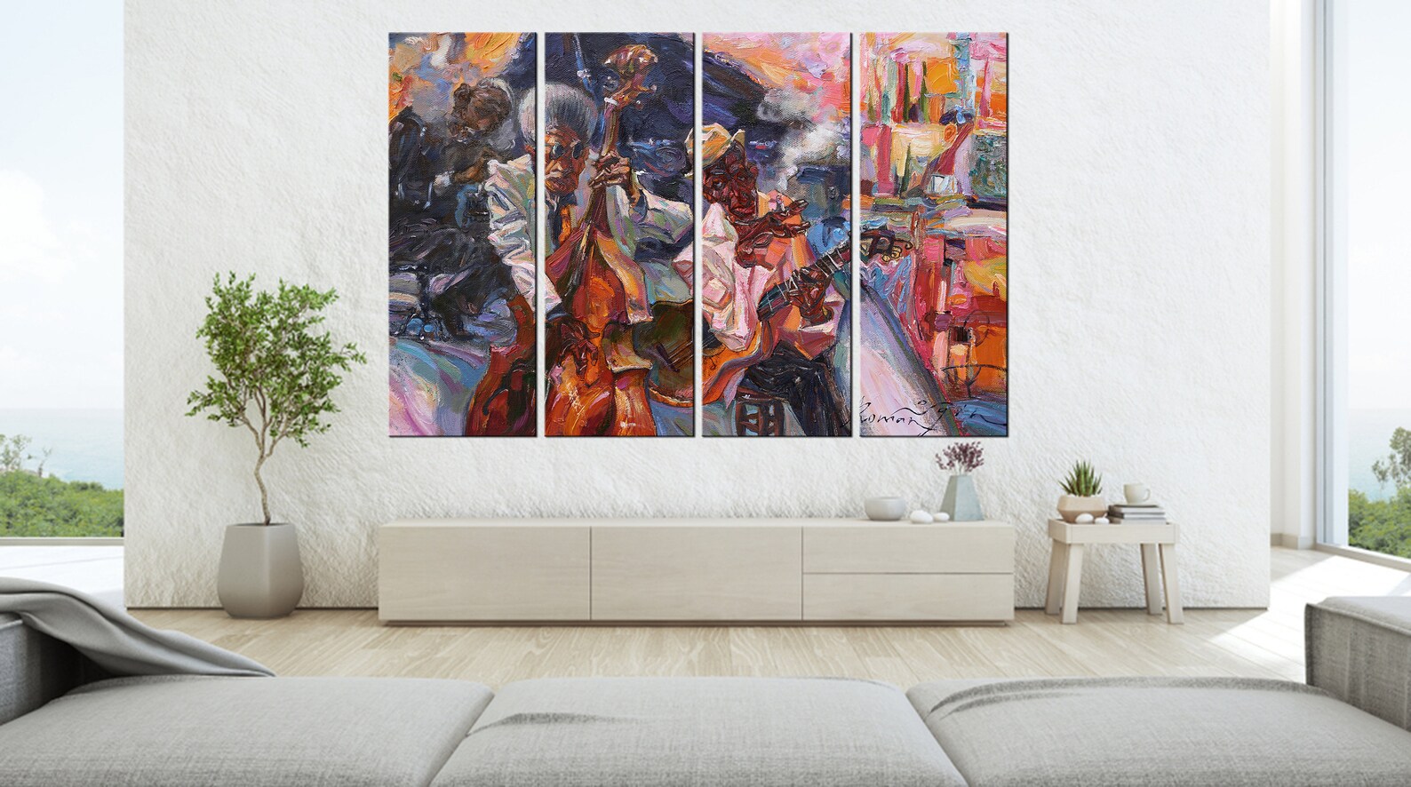 Abstract African Jazz Art Dancing People Jazz Poster Print - Etsy