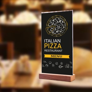 2 Acrylic Menu Acrylic Menu for Restaurants ACRYLIC LOGO DESIGNS ...
