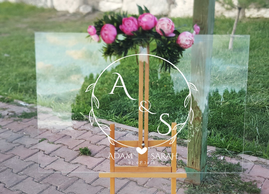 FREE PREVIEW | Fast Delivery Clear Acrylic Welcome Sign | Wedding ...