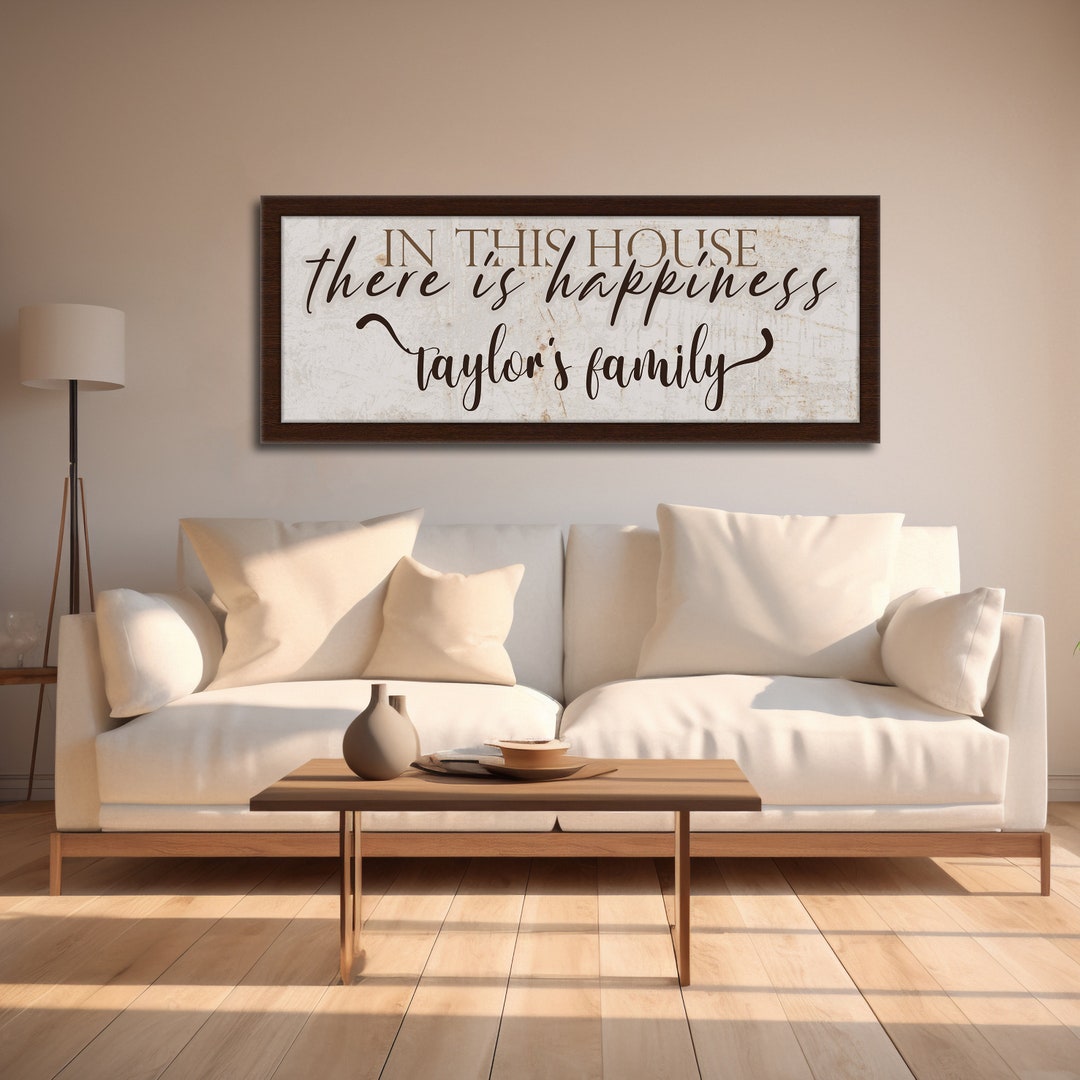 Custom Family Sign Home Decor, Inspirational Home Decor Signs ...