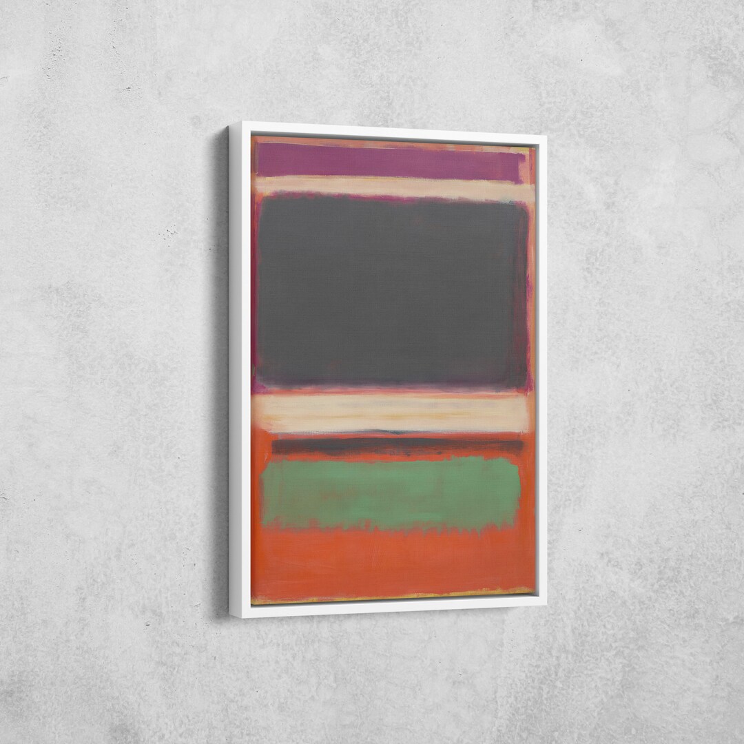 Mark Rothko White Center Canvas/poster Art Reproduction, Rothko ...