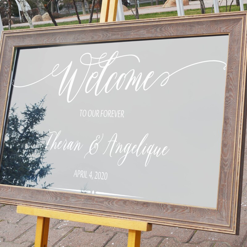 Mirror Welcome Sign - Etsy