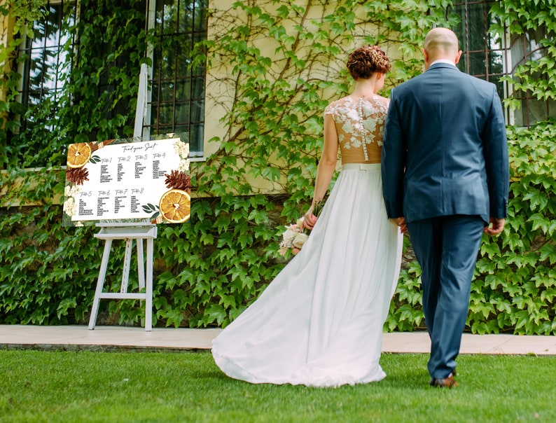 Custom Acrylic Wedding Seating Chart | Rustic Welcome Sign - Etsy