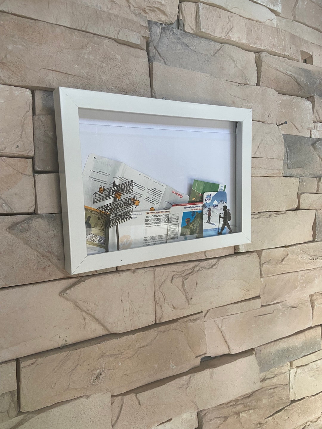 Personalized Travel Memory Box, Custom Acrylic Ticket Display, Couple ...