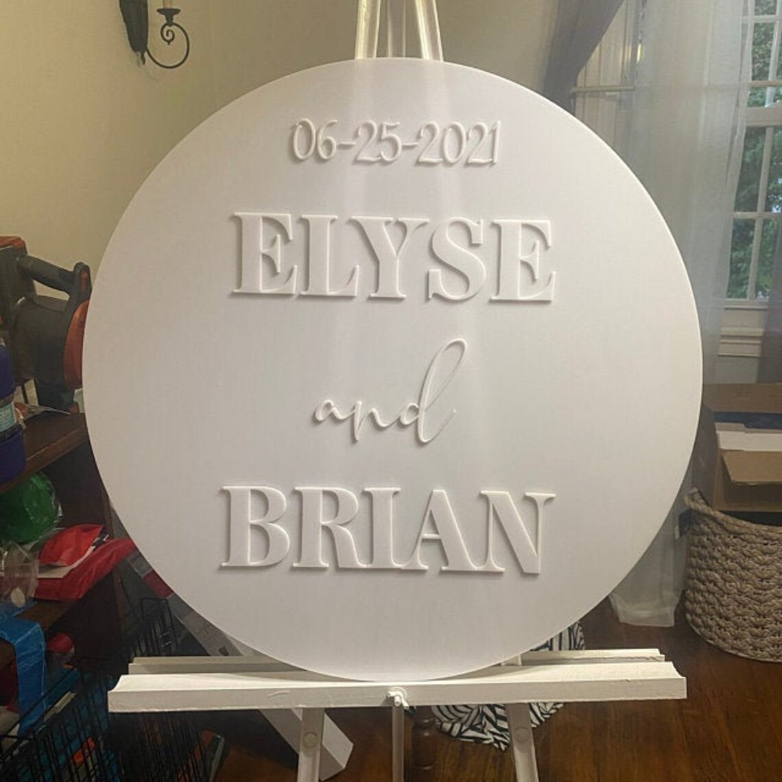 White Acrylic Bridal Sign Wedding Welcome Acrylic Custom Bride | Etsy ...