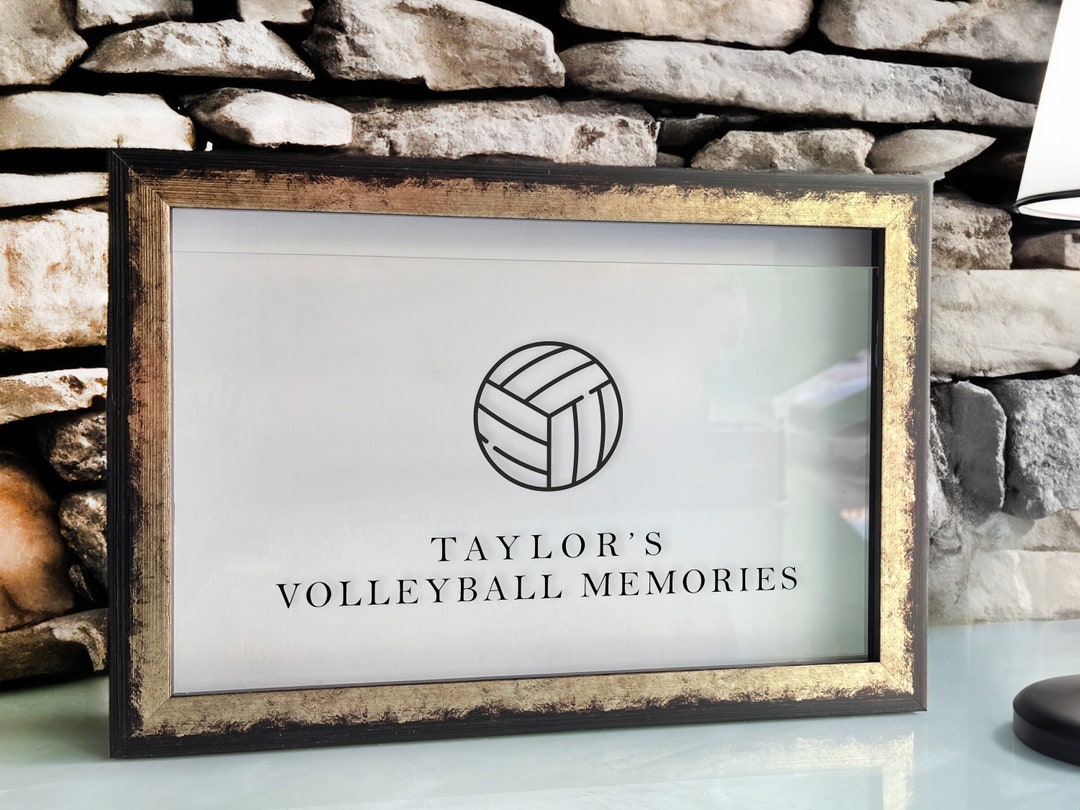 Personalized Acrylic Volleyball Match Tickets Storage Box, Sports ...