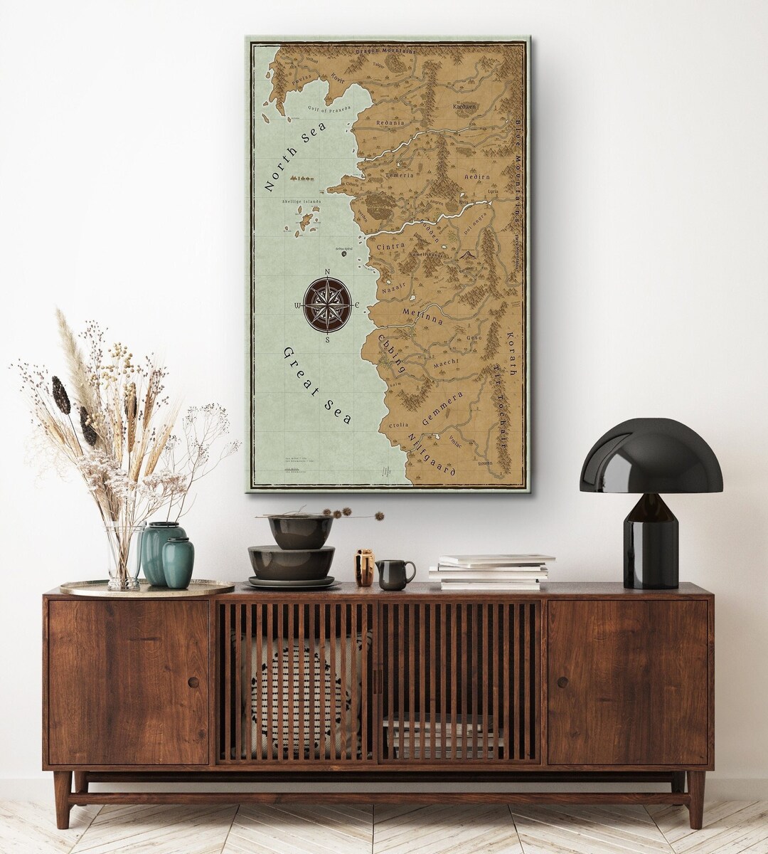 Best Movie Map Canvas Artwork, Map Artwork Poster Print, Wall Art Map ...