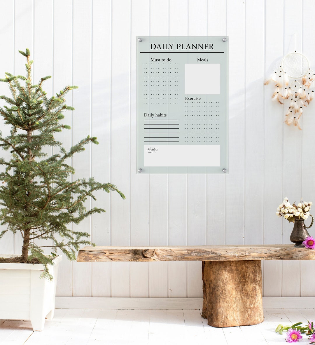 Daily Planner Acrylic Sign,planner Acrylic Sign,custom Planner,clear ...