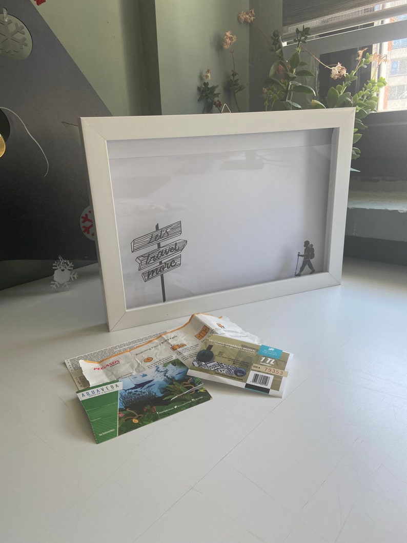 Personalized Travel Memory Box, Custom Acrylic Ticket Display, Couple ...