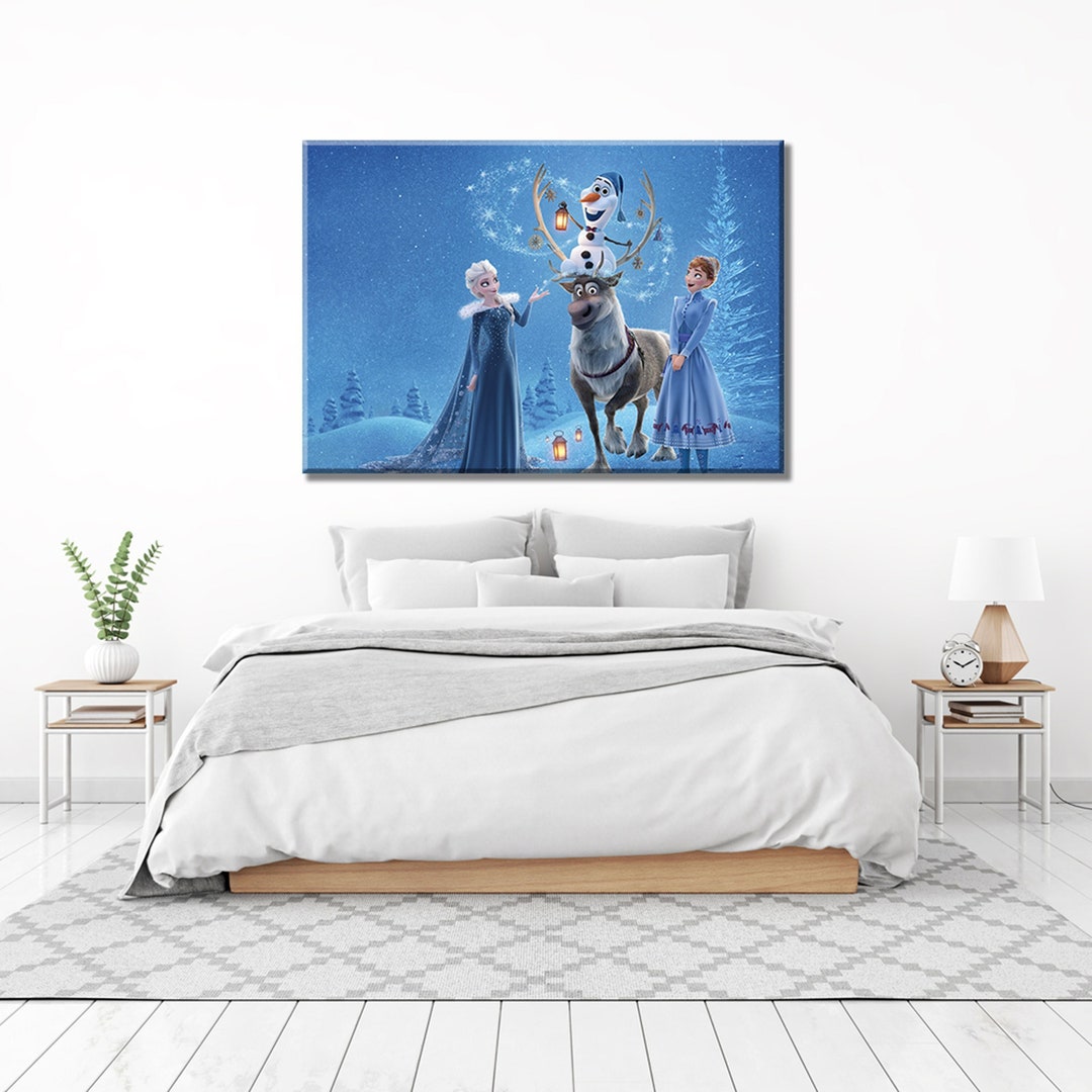 Frozen Queen Canvas, Elsa Poster, Disney Princess, Wall Art Canvas ...