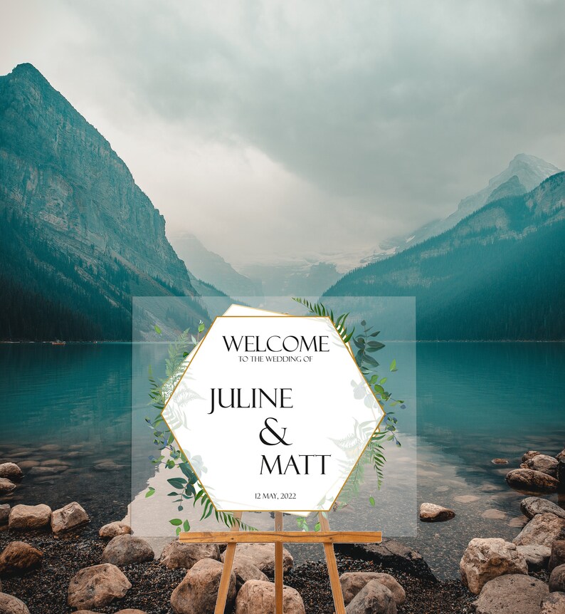 Clear Acrylic BOHO Welcome Sign Boho Wedding Welcome Sign - Etsy