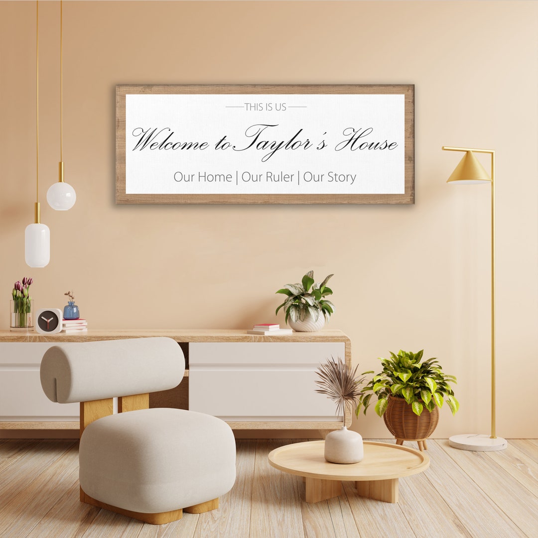 40% OFF Custom Canvas Family Sign | Personalized Blended Family Signs ...