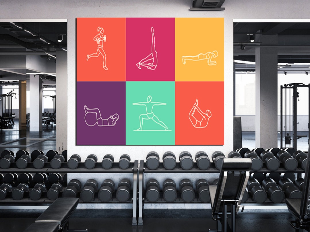 40% 0FF Large Canvas for Gym I Fitness Center Decoration I Wallart ...