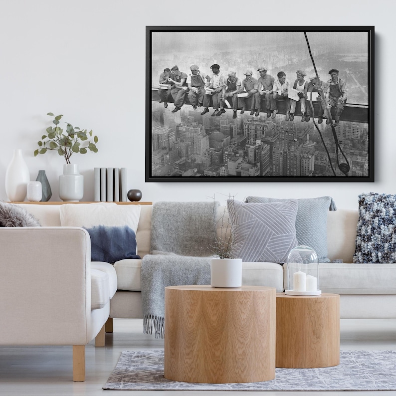 Lunch Atop a Skyscraper Photographer Poster New York Canvas - Etsy