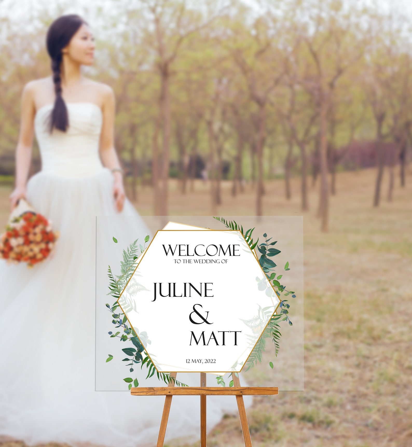 Clear Acrylic BOHO Welcome Sign Boho Wedding Welcome Sign - Etsy