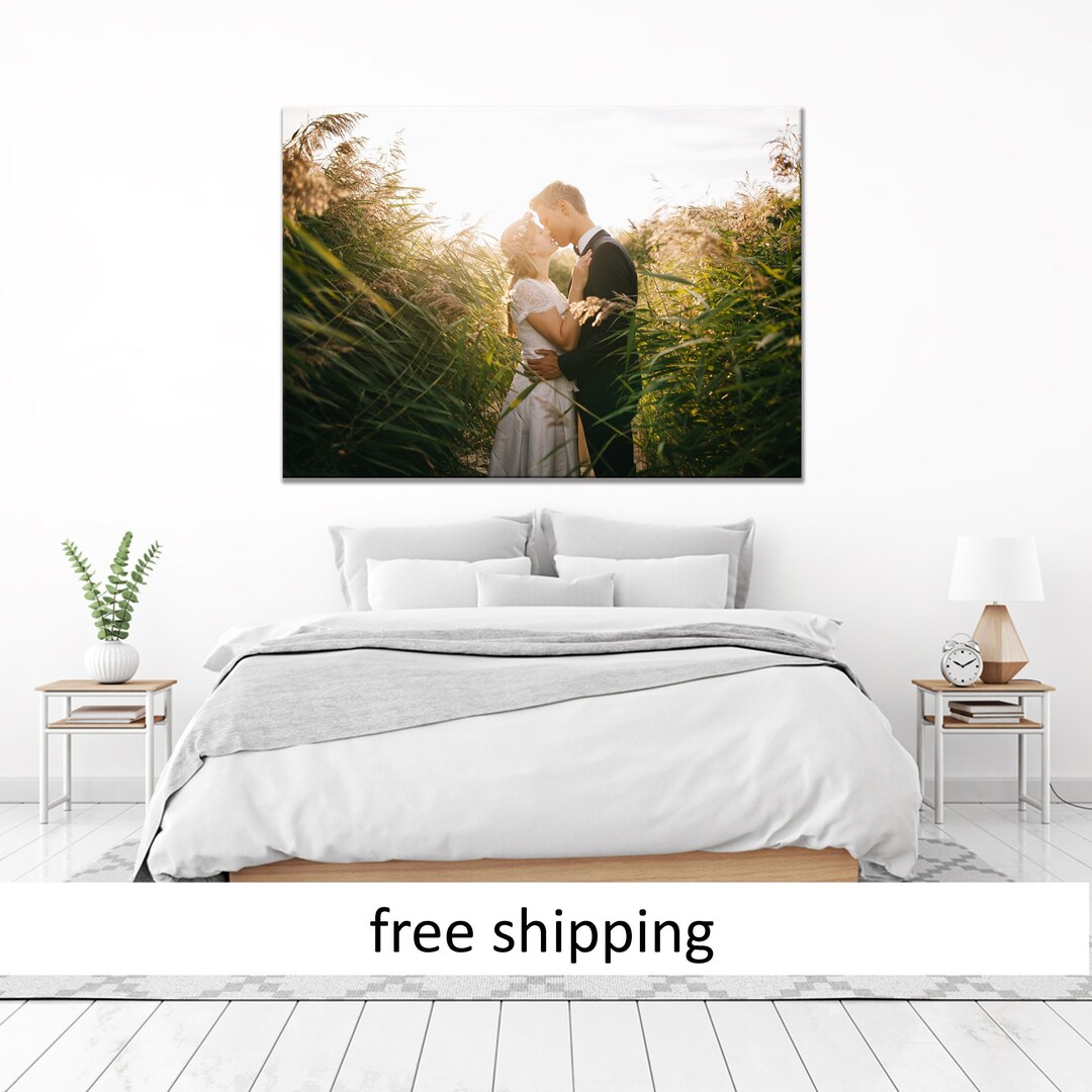 Customizable Family Photo Canvas, Wedding Anniversary Gift, Family Photos, Wedding Photography ...
