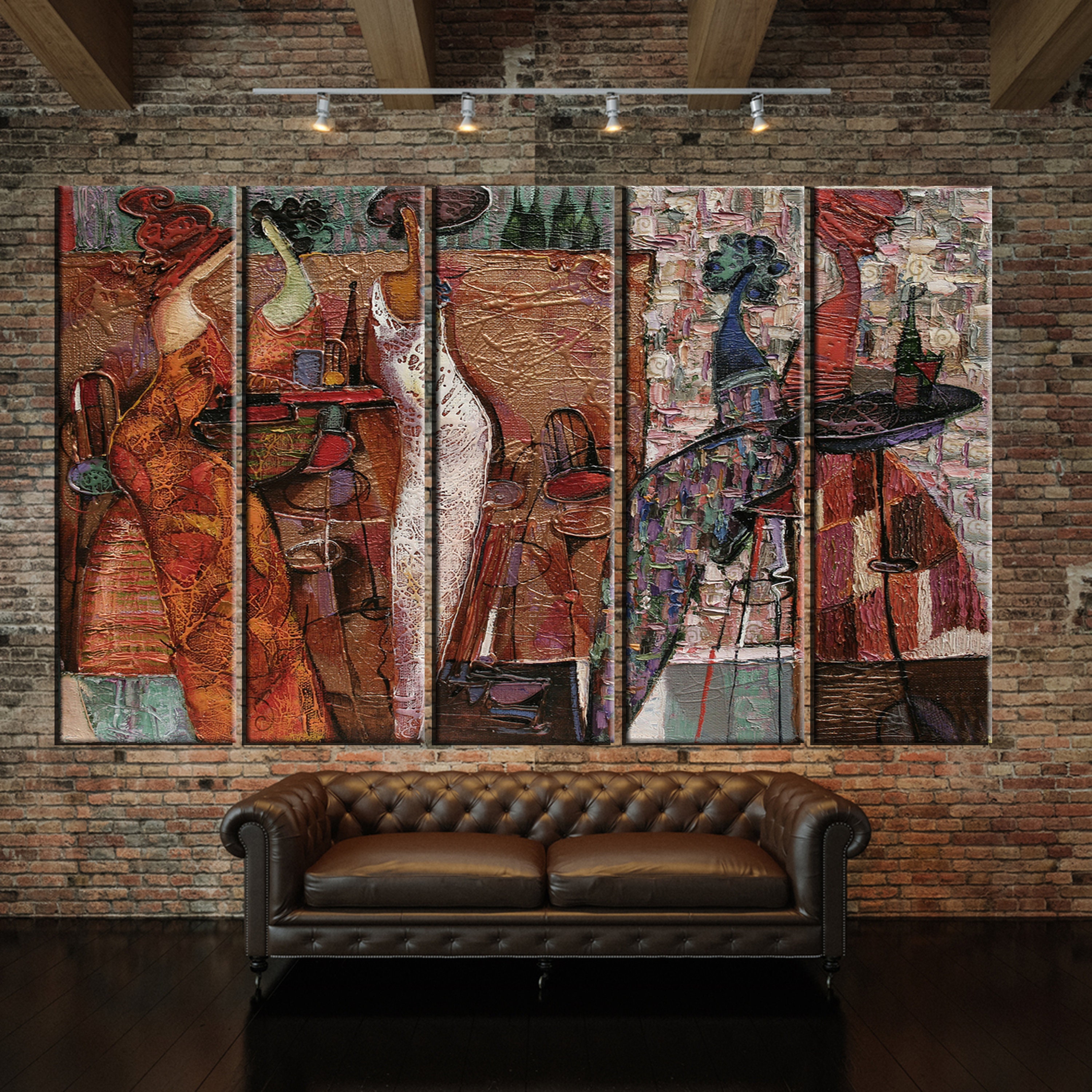 Abstract Paintings Of People Dancing