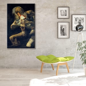 Francisco De Goya-saturno Devorando a Su Hijo Canvas Wall Art ...