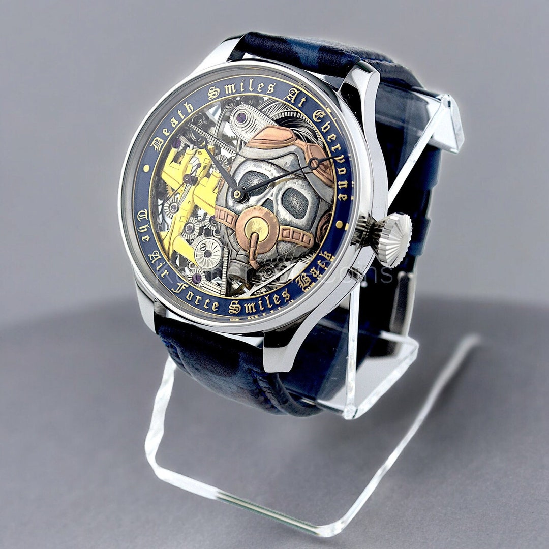 Skeleton Watch, Swiss Watch, Masonic Skeleton Wristwatch, Swiss Watch ...
