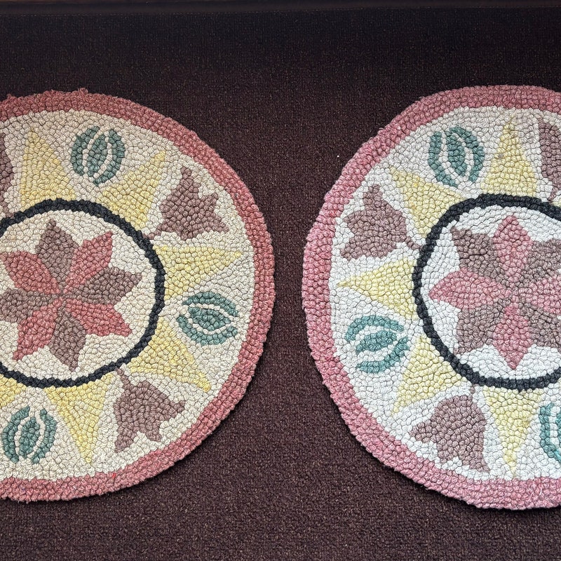 Hooked Chair Pads - Etsy