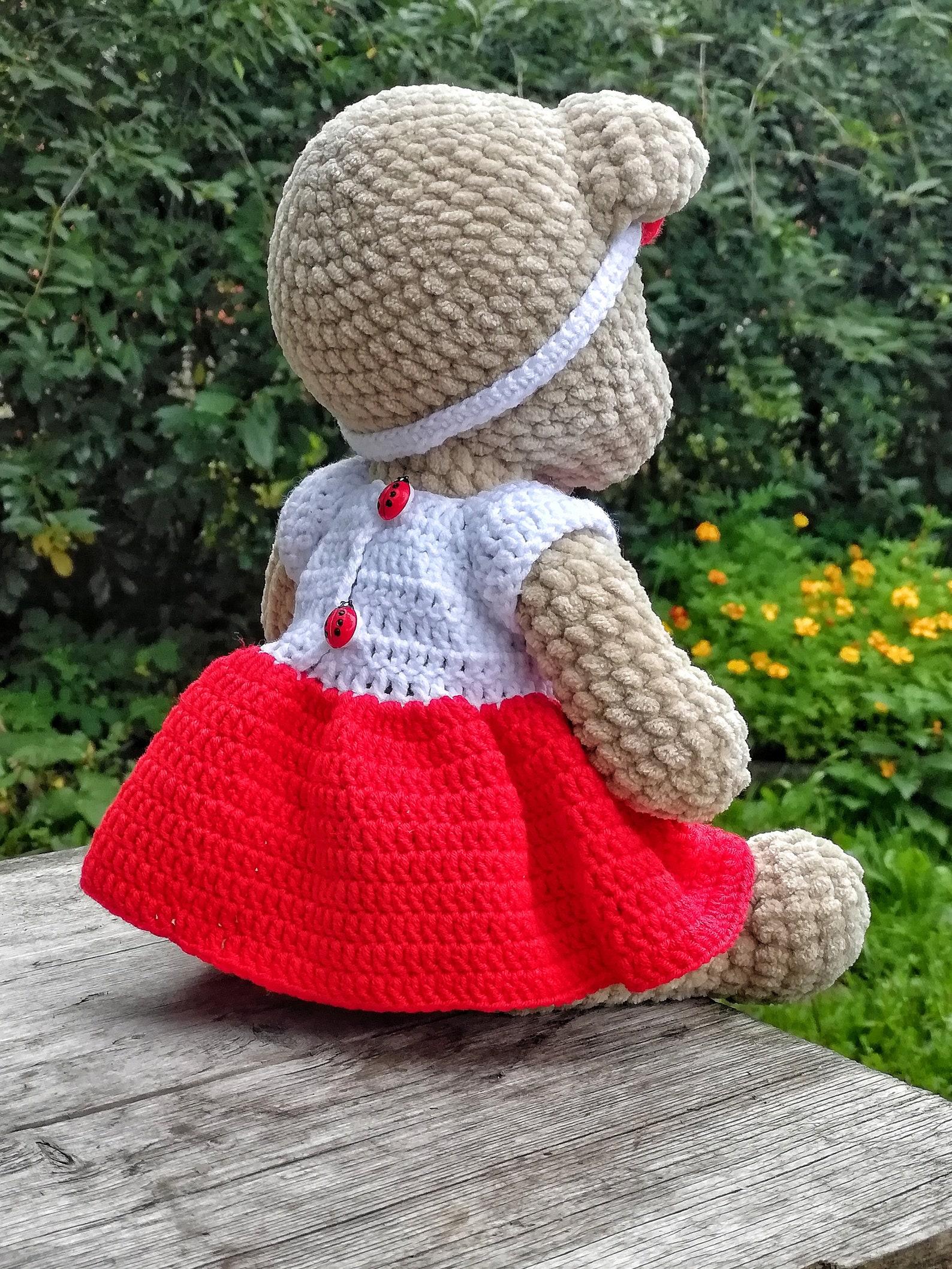 Crochet Bear In A Dress Pattern Amigurumi Teddy Bear Pattern Etsy