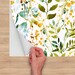 18-ft Wallpaper Roll | Watercolor Leaves Wallpaper | Spring Floral Peel ...