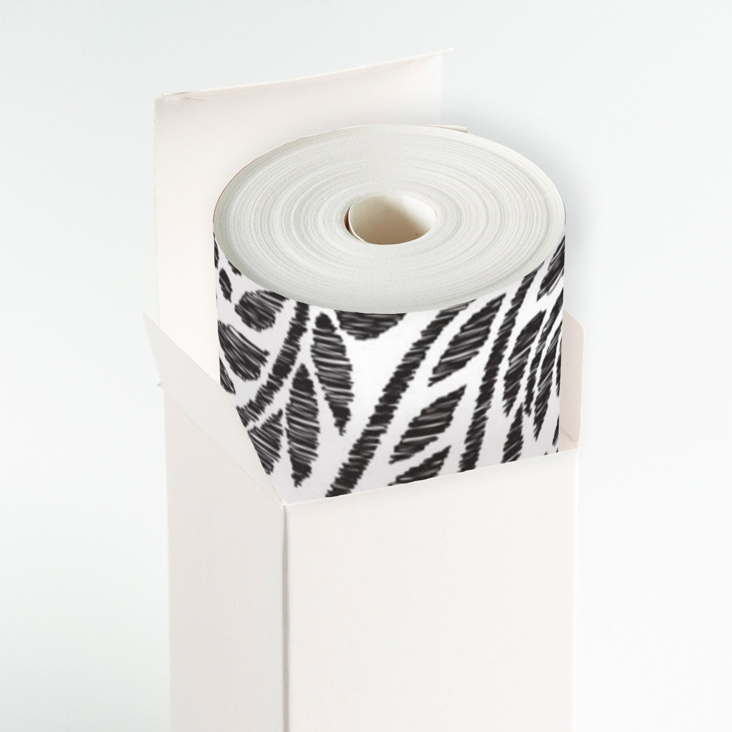 18-ft Wallpaper Roll Geometric Wallpaper Black and White - Etsy