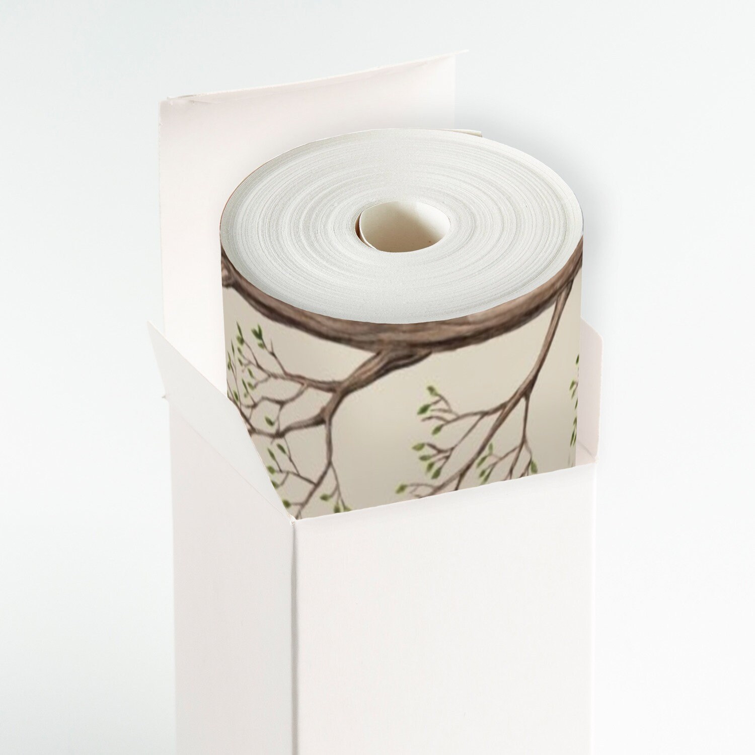 18-ft Wallpaper Roll Brown Trees Wallpaper Nature Forest - Etsy