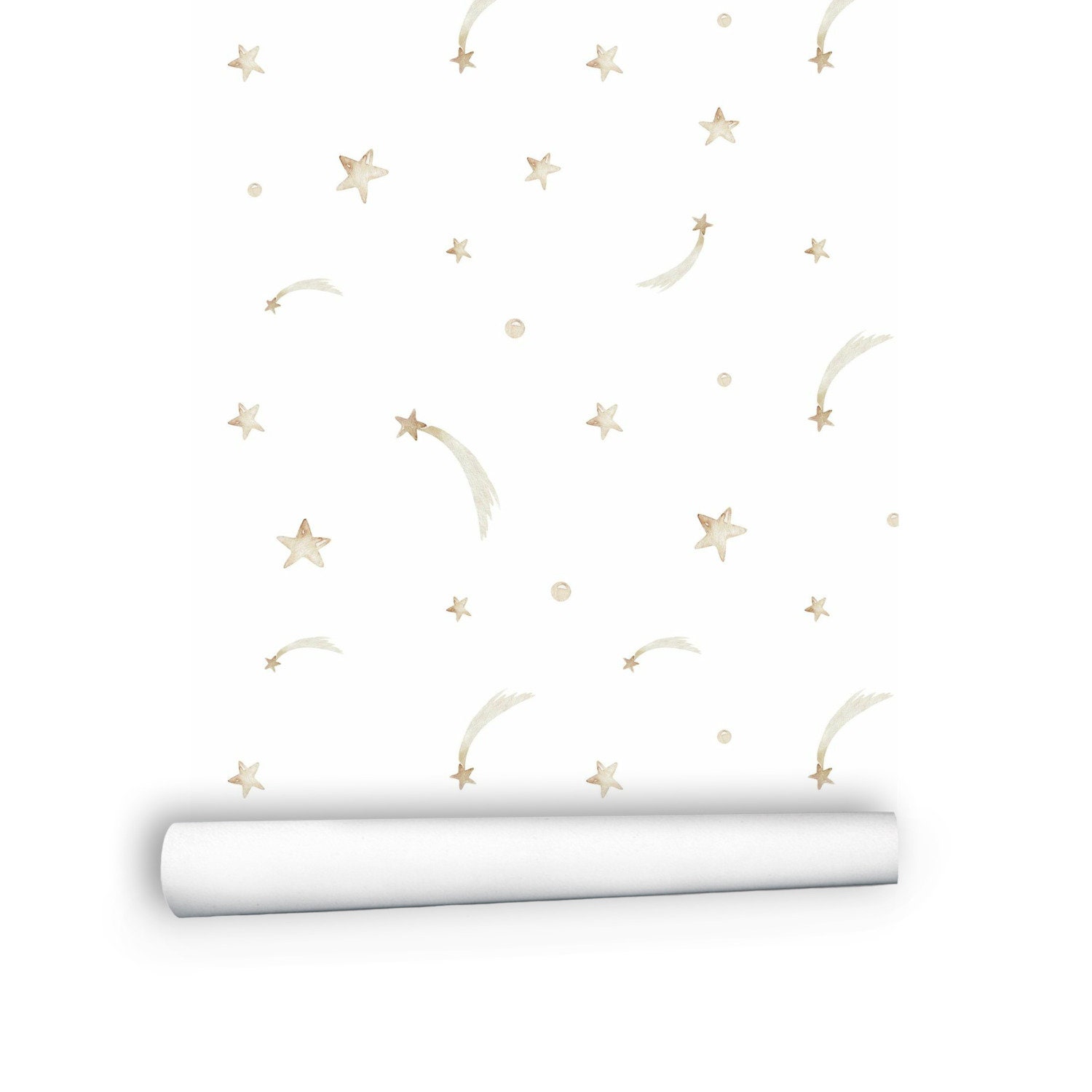 Star Wallpaper White Wallpaper Modern Wallpaper Peel and | Etsy