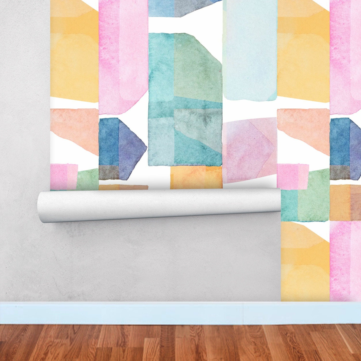 Abstract Wallpaper Modern Wallpaper Watercolor Wallpaper - Etsy