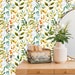 18-ft Wallpaper Roll | Watercolor Leaves Wallpaper | Spring Floral Peel ...