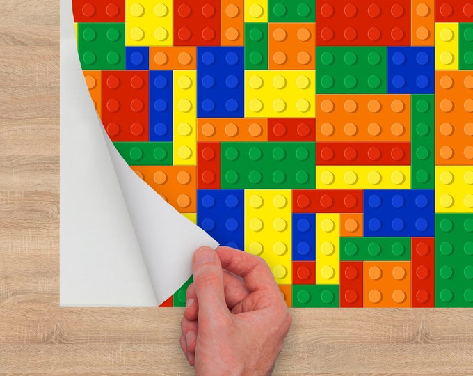 Colorful Blocks Wallpaper for Kids | Boy Wallpaper, Bright Gaming Wall ...