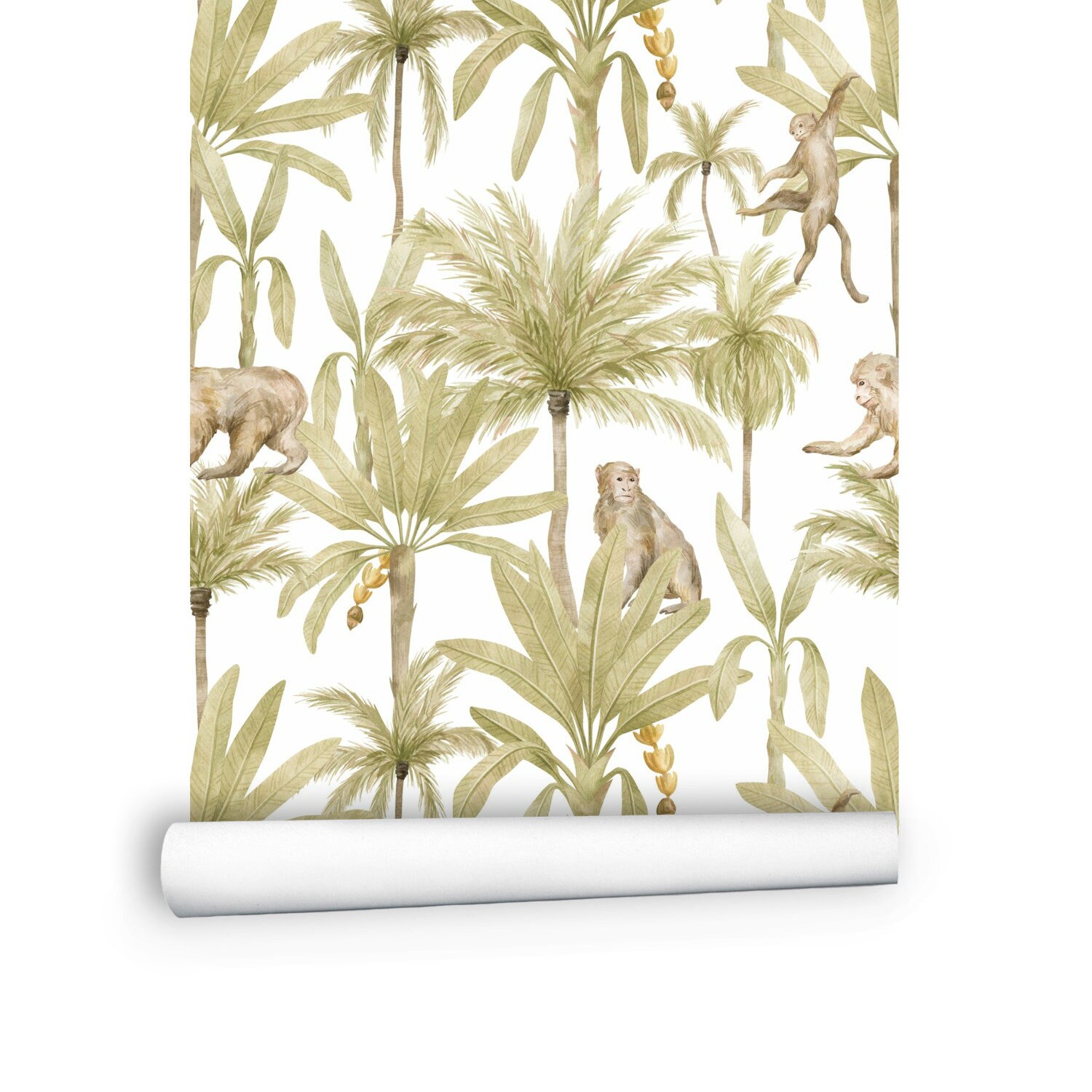 Jungle Wallpaper Roll Tree Wallpaper Animal Wallpaper Peel - Etsy