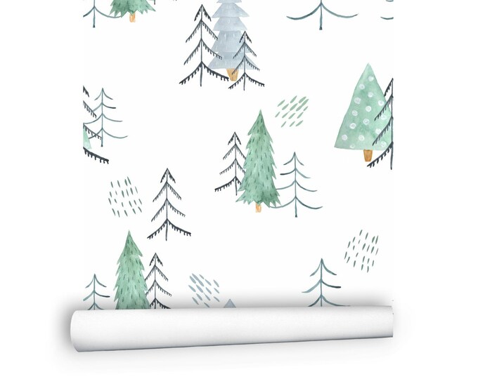 Mod Tree Wallpaper Tree Hearts in Red by Holli Zollinger Home Decor ...